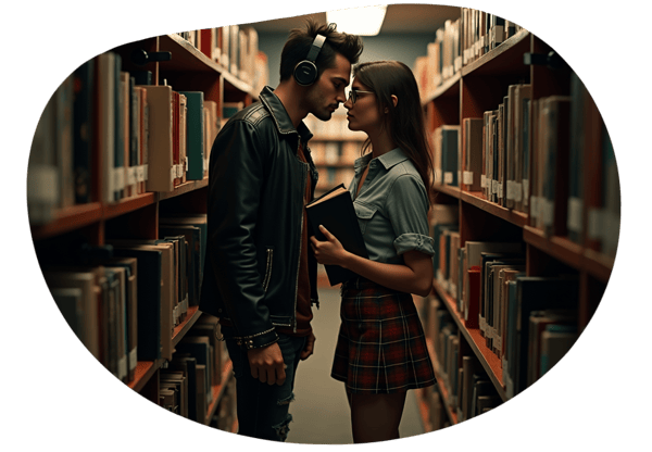 Punk Rocker Meets Nerdy Girl in the Library | Roleplay Idea | My Spicy Vanilla