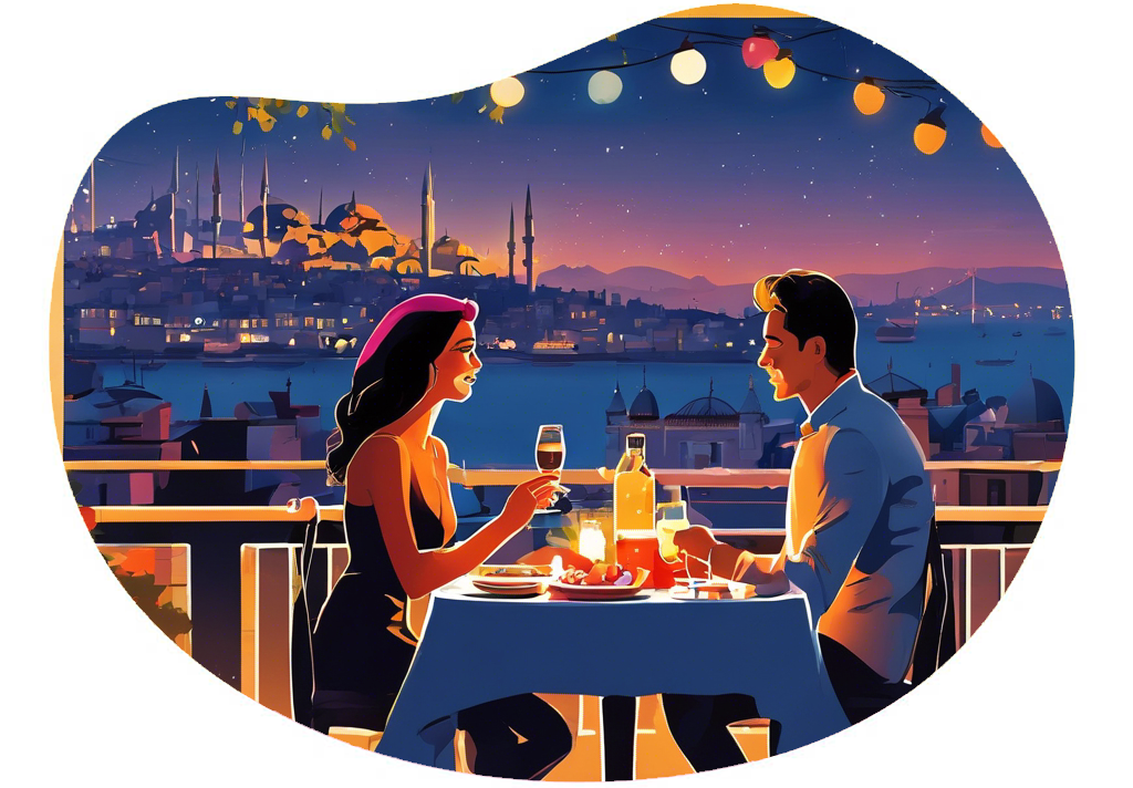 Romantic Rooftop Dinner in Surprising Istanbul | Date Idea | My Spicy ...