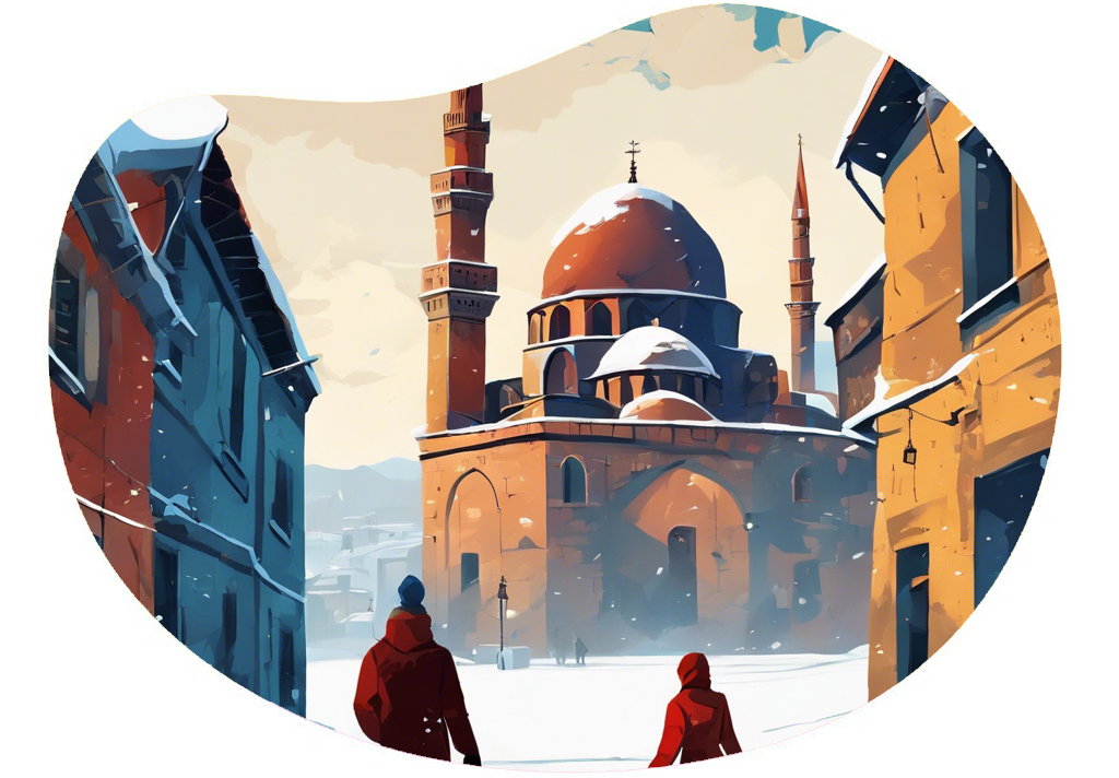 Snowy Romantic Stroll in Historical Sivas | Date Idea | My Spicy Vanilla